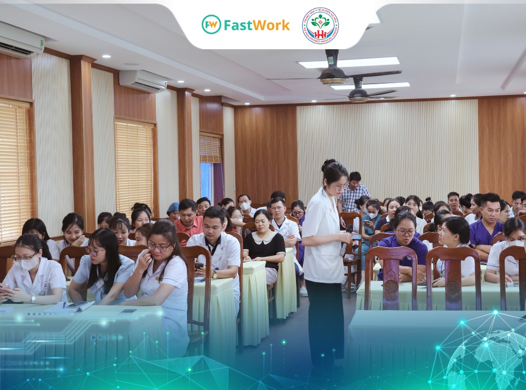 Trung tâm Y tế Hạ Hoà số hóa quản lý chấm công 300 nhân sự trên FastWork